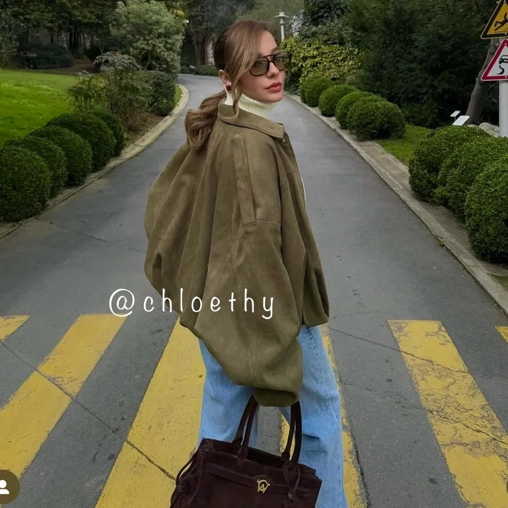 Zara | Jackets & Coats | Zara Faux Suede Bomber Jacket | Poshmark